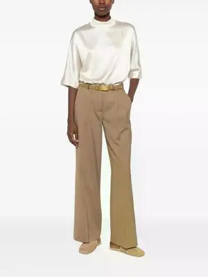 Peserico High-neck Short-sleeve Top