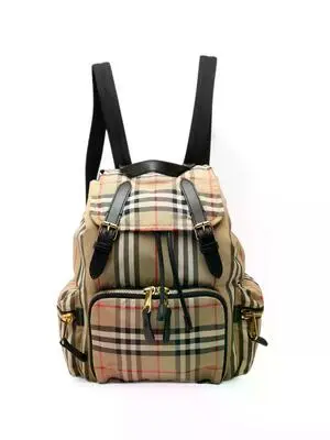 Burberry 2000-2017 House Check Canvas Backpack - Neutrals