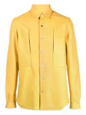 Rick Owens Long-sleeved Panelled Shirt Jacket