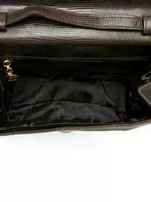 FERRAGAMO 20th Century Lizard Embossed Leather Crossbody Bag