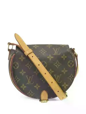LOUIS VUITTON 2004 Monogram Sac Tambourine Crossbody Bag - Brown