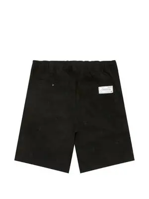 AAPE BY *A BATHING APE Moonface Logo-embroidered Shorts - Black