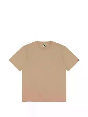 AAPE BY *A BATHING APE Moonface Embroidered T-shirt - Neutrals