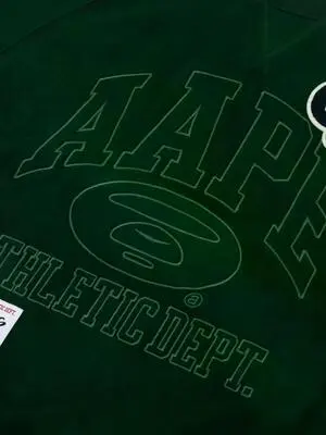 AAPE BY *A BATHING APE Moonface Patch Embroidered Sweatshirt - Green