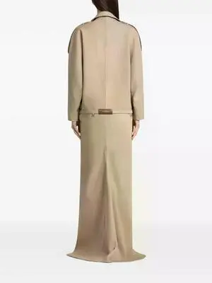 COURREGES Asymmetrical-hem Trench Coat
