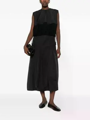 LITKOVSKA Pleated Sleeveless Maxi Dress