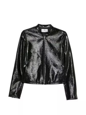 COURREGES Vinyl Effect High Neck Jacket