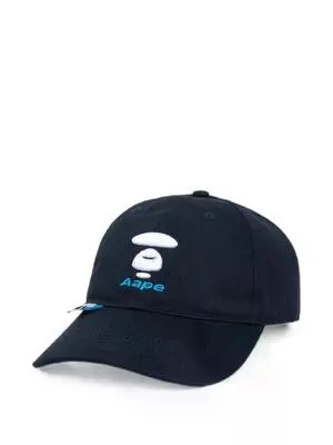 AAPE BY *A BATHING APE Moonface Embroidered Cap - Blue