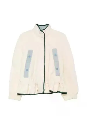 Stine Goya Fleece Jacket With Ruffled Hem