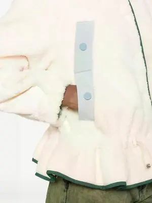 Stine Goya Fleece Jacket With Ruffled Hem