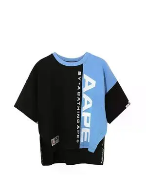 AAPE BY *A BATHING APE Logo-print Colour-block T-shirt