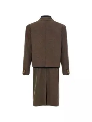 Sacai Wool Flannel Denim Coat