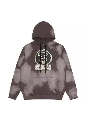 AAPE BY *A BATHING APE Moonface Splattered Graphic Hoodie - Brown