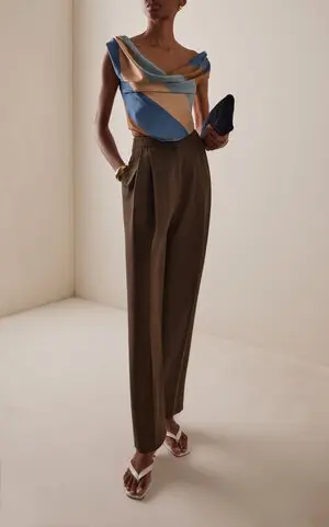 Staud Exclusive Olivia Silk Top