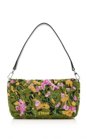 Staud Timmy Convertible Beaded Leather Bag