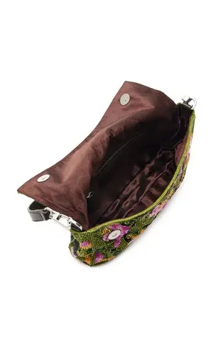 Staud Timmy Convertible Beaded Leather Bag