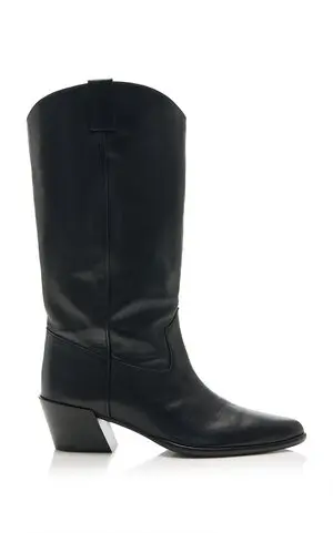 Staud Monty Leather Boots - Black