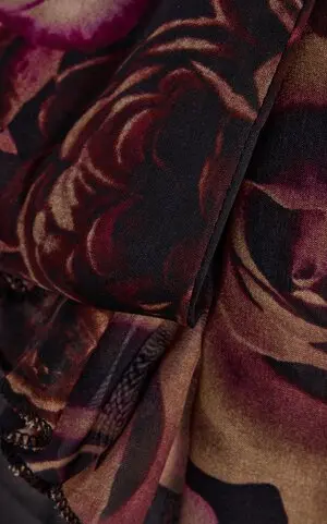 RODARTE Rose Ruffled Silk Chiffon Top