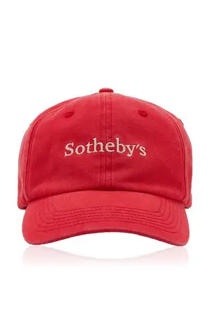FRAME FRAME X Sotheby's Cotton Baseball Cap Red
