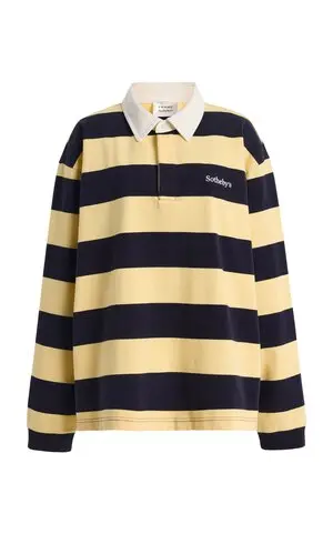 FRAME X Sotheby's Rugby Cotton Polo Shirt - Navy