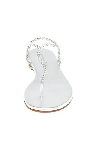 GIANVITO ROSSI Eternity Embellished Leather Thong Sandals