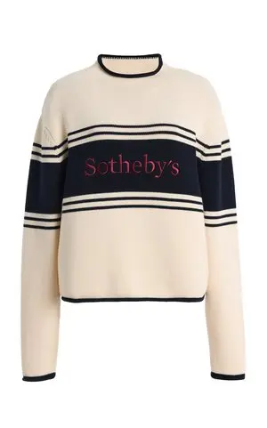FRAME X Sotheby's Rolled Cotton Sweater - Ivory
