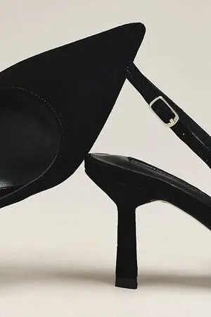 TONY BIANCO Baz Slgback Heels - Black Suede