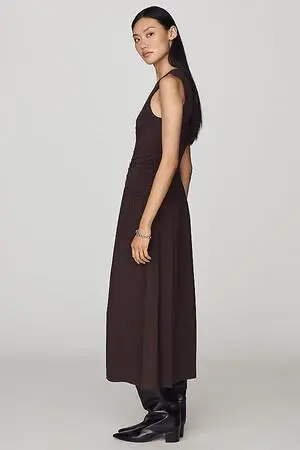 Paige Bonita Midi Dress With Gathered Waist
