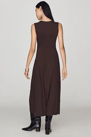 Paige Bonita Midi Dress With Gathered Waist