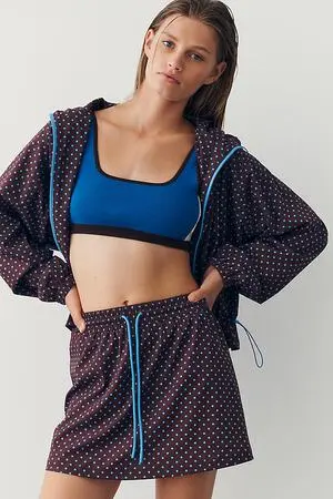 Beach Riot Clyde Mini Skirt - Brown/blue