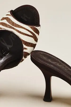 Sam Edelman Jeanie Mule Heels - Chocolate/ivory