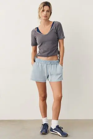 Daily Practice Short-sleeve Side Action Tee - Dark Grey