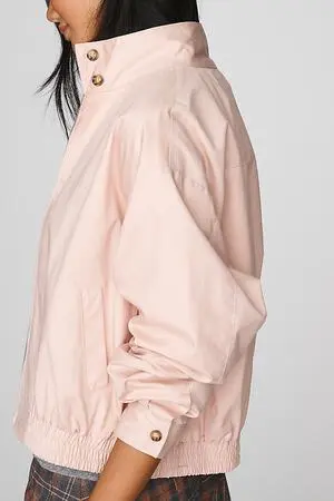 RAISONNEL Stand Collar Zip-up Jacket