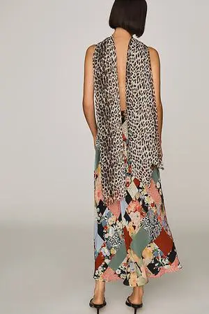 Rixo Hayley 100% Silk Scarf Slip Dress