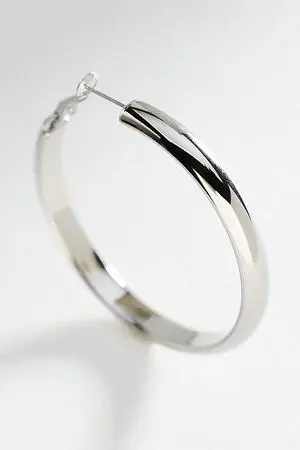 Anthropologie Water-resistant Hoop Earrings - Silver