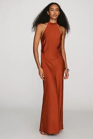 Astr The Label Viridiana Halter-neck Maxi Dress