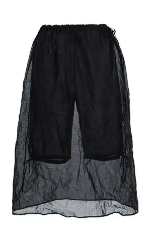 Prada Sheer Organza Skort - Black