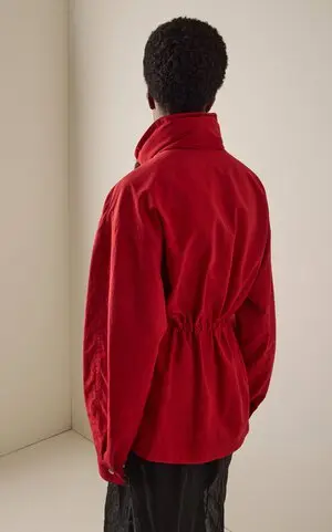 Prada Shearling-trimmed Nylon Jacket