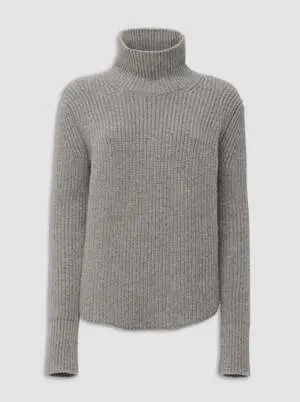 CALLAS MILANO Barrie Cashmere Turtleneck Sweater - Grey