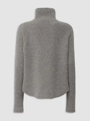 CALLAS MILANO Barrie Cashmere Turtleneck Sweater - Grey