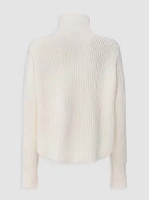 CALLAS MILANO Barrie Cashmere Turtleneck Sweater - Ivory