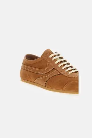 Dries Van Noten Suede Leather Sneakers - Marrone