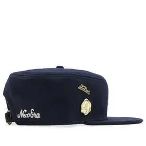 New Era Heritage Logo Chainstitched Wool Pillbox Cap