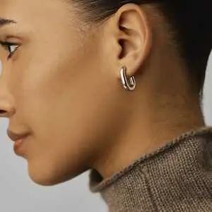 MISSOMA Chubby Oval Small Hoop Earrings