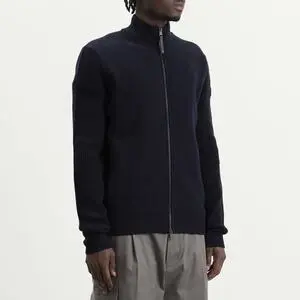 Moncler Wool Cashmere Zip Up Cardigan