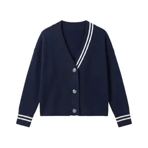 BRODIE CASHMERE Courtney Comfy Cashmere Cardigan - Blue