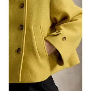Ralph Lauren Shearling-collar Wool Coat