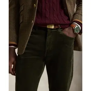 Ralph Lauren Hampton Straight Stretch Corduroy Pant - Estate Olive