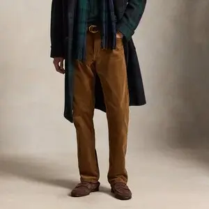 Ralph Lauren Hampton Straight Stretch Corduroy Pant - Sepia