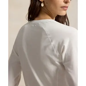 Ralph Lauren Performance Jersey Long-sleeve Crewneck Tee - Ceramic White
